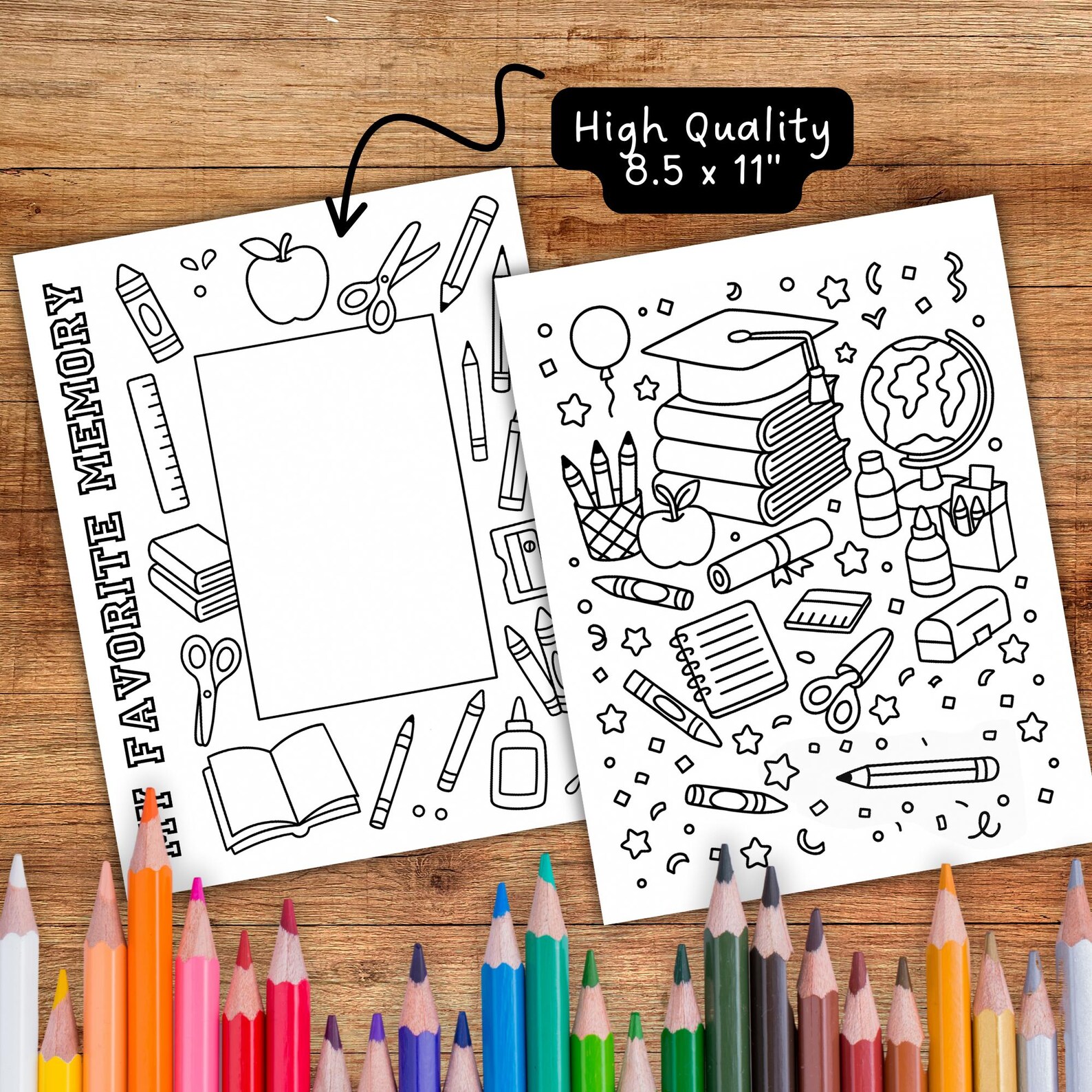 Graduation Coloring Pages, Class of 2025, Editable Coloring Page ...