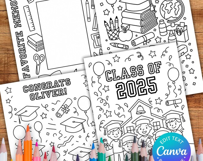 Printable Graduation Coloring Pages for Kids & Adults | 75 Pages ...