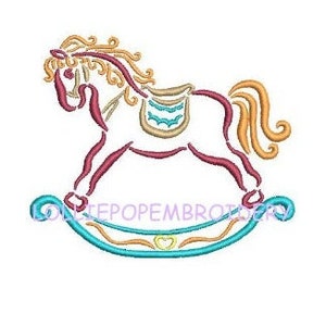 Instant Download - Rocking Horse * Machine Embroidery Design - Etsy