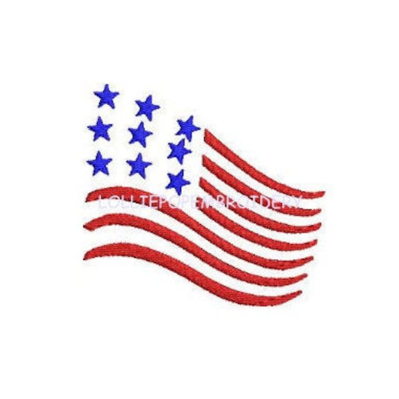 American Flag Embroidery - Etsy