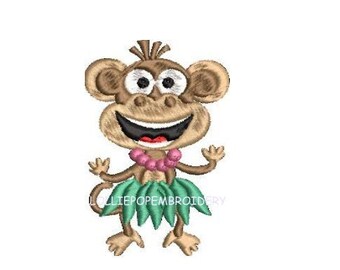 Hula Monkey | Etsy
