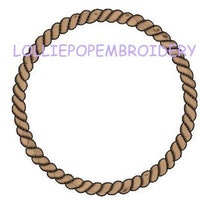 Rope Satin Monogram Frame Machine Embroidery Design - Etsy