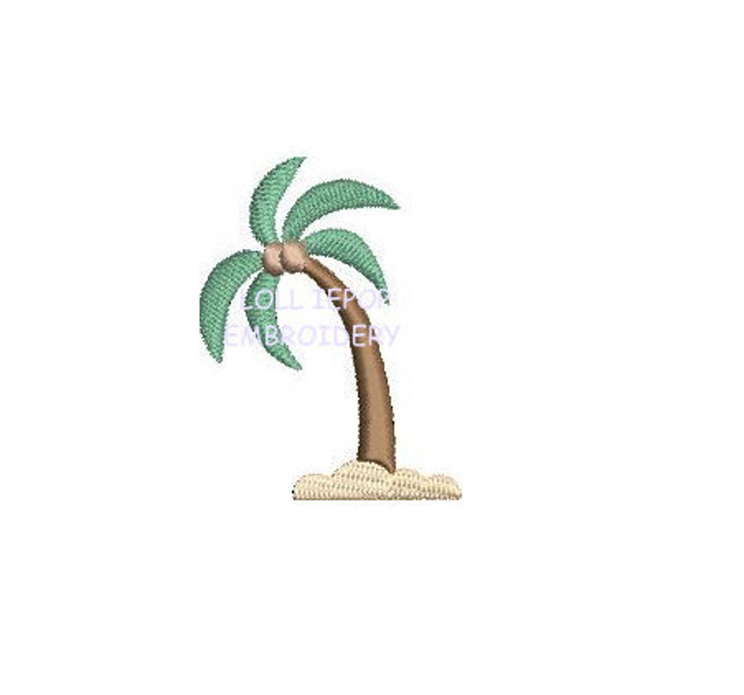 Instant Download - Palm Tree * Machine Embroidery Design - Etsy