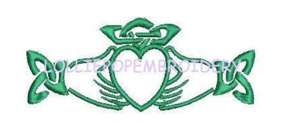 Instant Download Irish Claddagh Machine Embroidery Design | Etsy