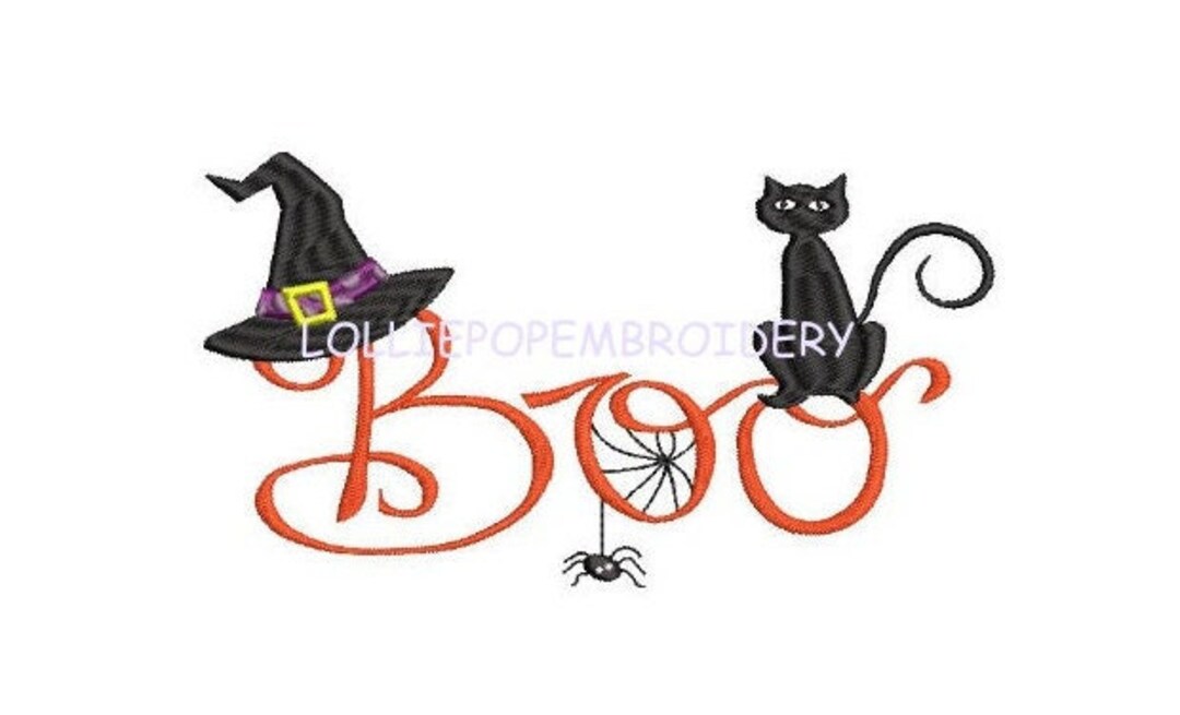 Instant Download - Boo * Machine Embroidery Design - Etsy