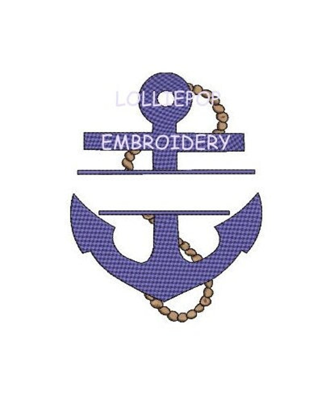 Instant Download - Nautical Split Anchor Monogram * Machine Embroidery Design - Etsy