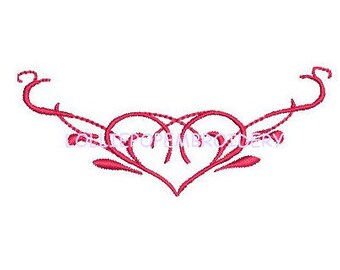 Instant Download Heart Border Outline Machine Embroidery | Etsy