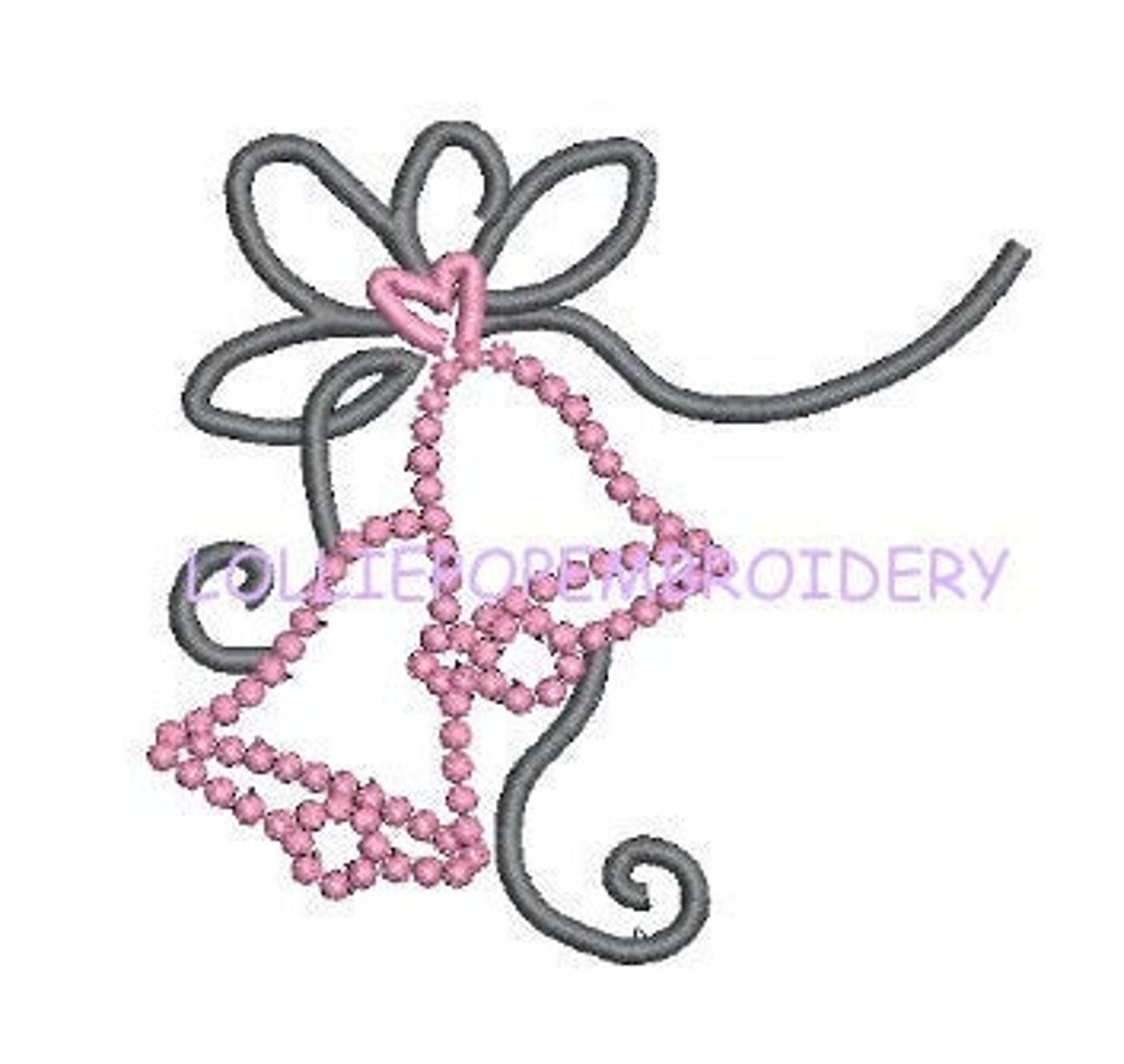Instant Download - Wedding Bells * Machine Embroidery Design - Etsy