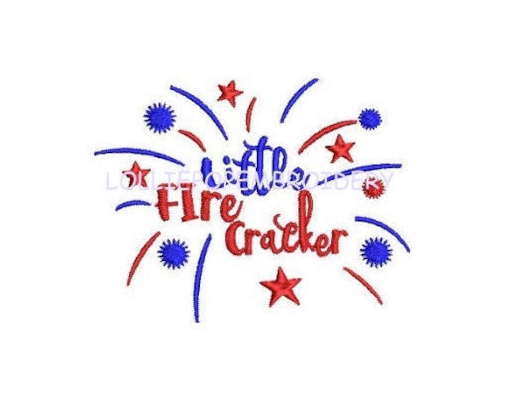 Instant Download - Little Firecracker * Machine Embroidery Design - Etsy