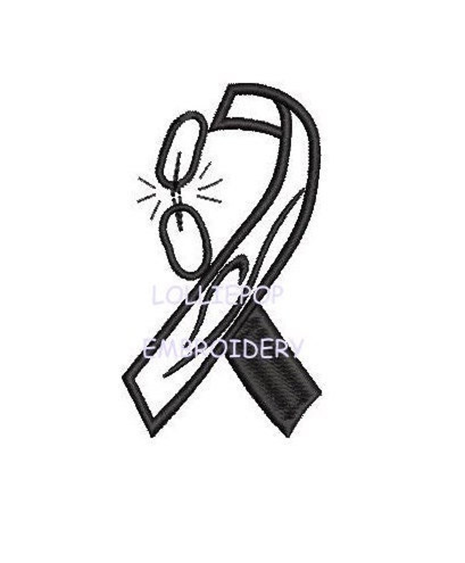 Instant Download - Addiction Recovery Ribbon * Machine Embroidery ...