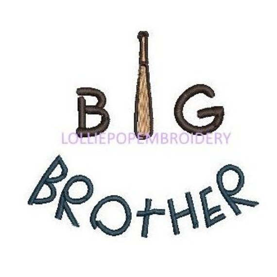 Instant Download Big Brother Machine Embroidery Design | Etsy
