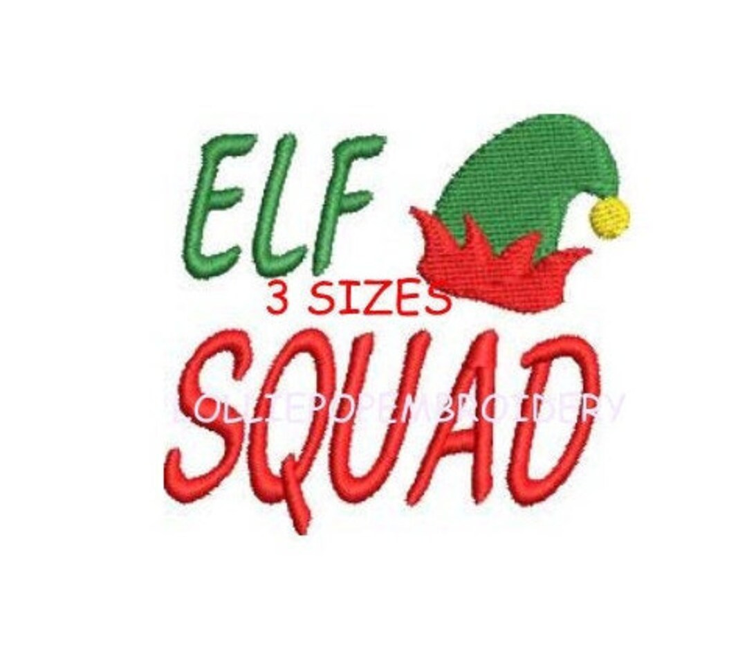 Instant Download Elf Squad Machine Embroidery Design - Etsy