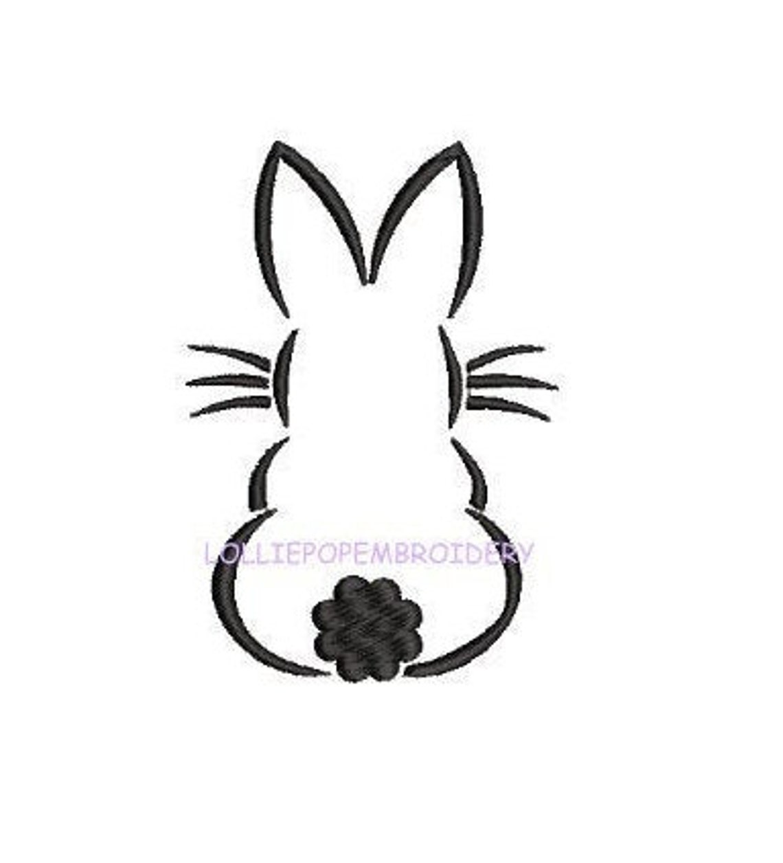 Instant Download - Bunny Backside * Machine Embroidery Design - Etsy