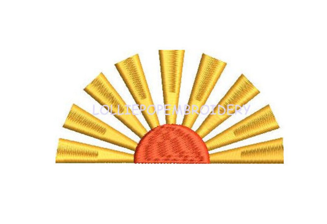 Instant Download - Sunrise * Machine Embroidery Design - Etsy