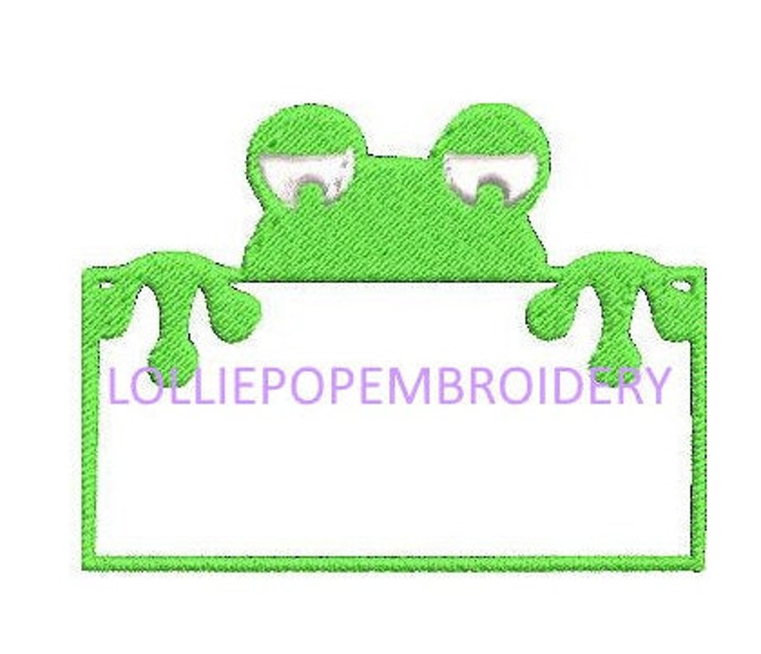 Instant Download - Frog Frame * Machine Embroidery Design - Etsy