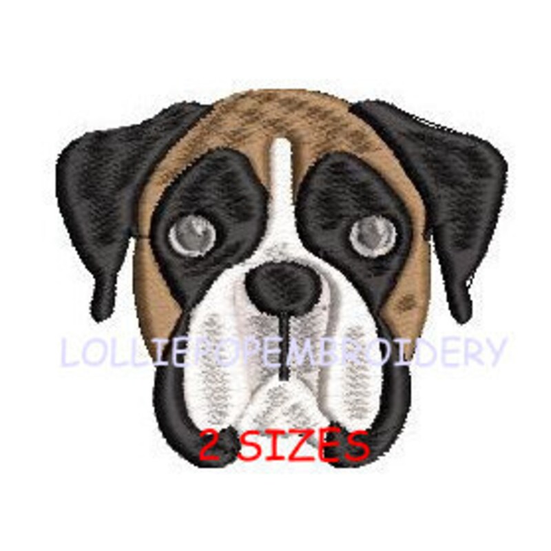 Boxer Dog Embroidery - Etsy