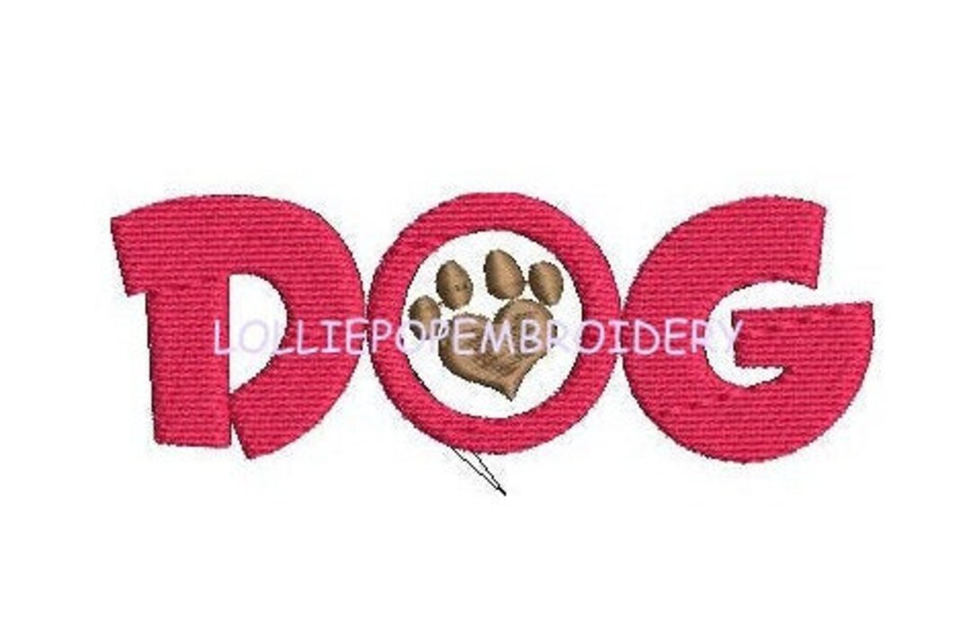 Instant Download - Dog ~ Paw Print * Machine Embroidery Design - Etsy