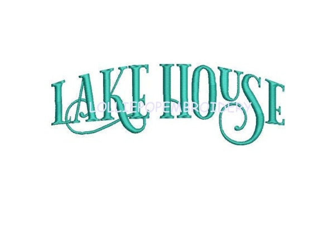Instant Download - Lake House * Machine Embroidery Design - Etsy