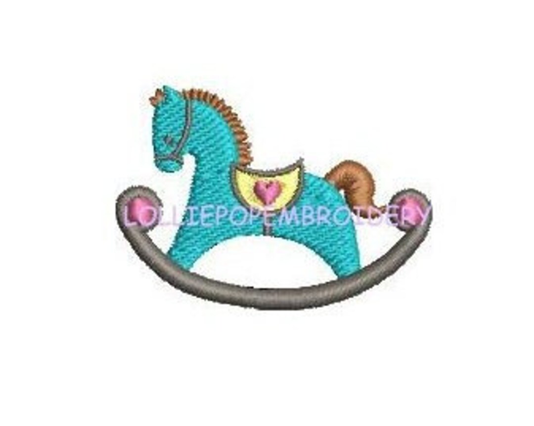 Instant Download - Rocking Horse * Machine Embroidery Design - Etsy