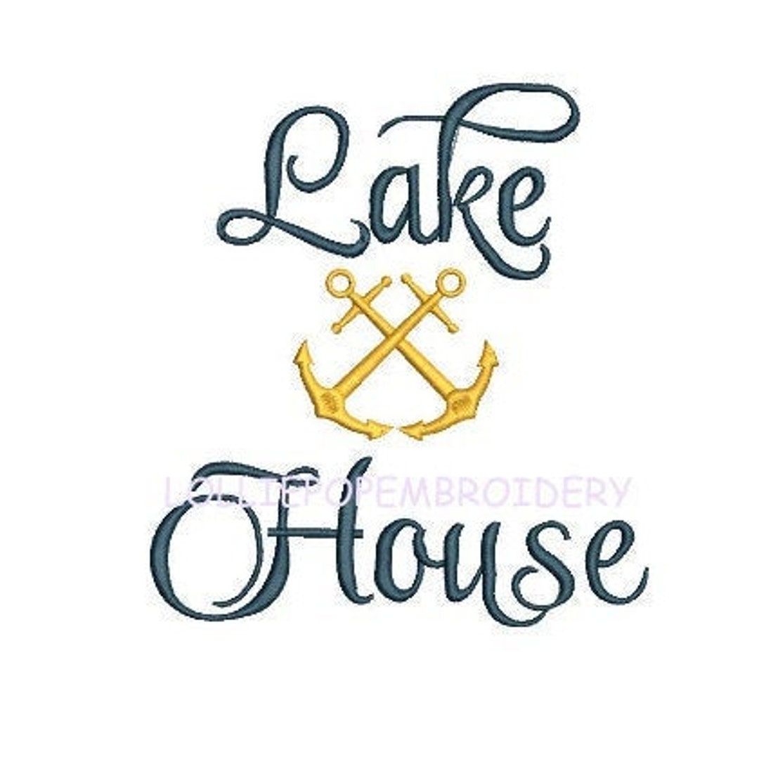 Instant Download - Lake House * Machine Embroidery Design - Etsy