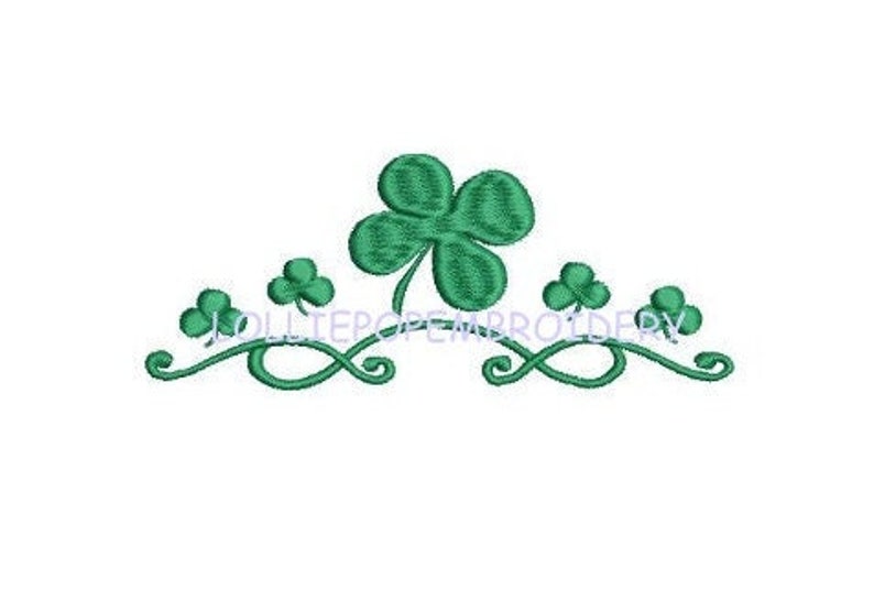 Instant Download - Shamrock Border * Machine Embroidery Design - Etsy