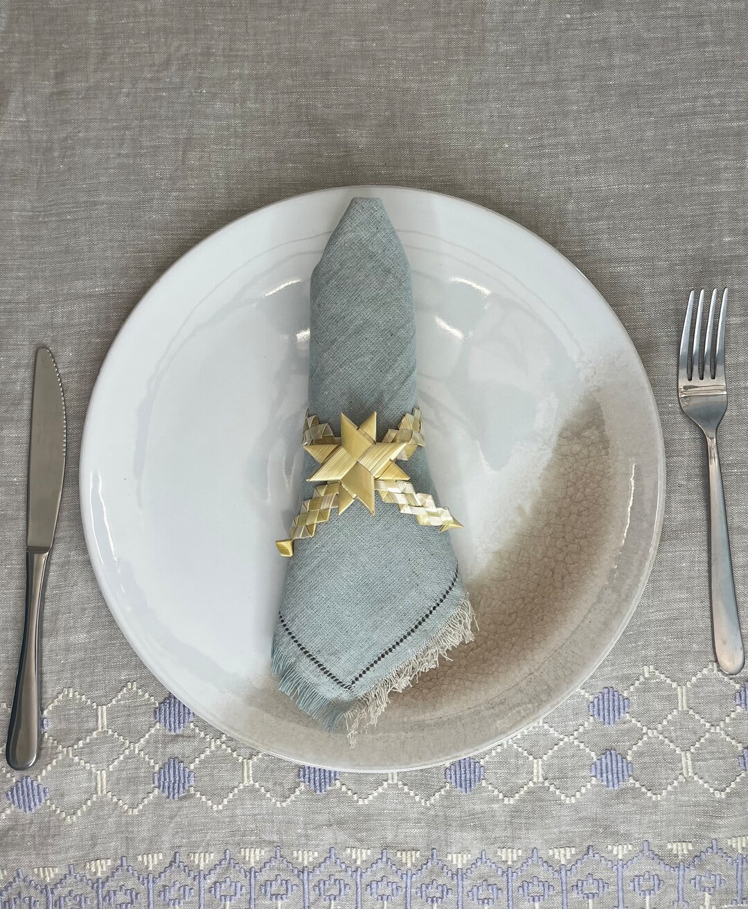 Set of 4 Hand Made Straw Weaving Napkin Rings napkins Not Included - Etsy