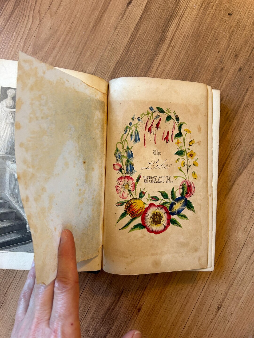 Antique 1852 Ladies Wreath Book - Edited by Helen Irving - J.M ...