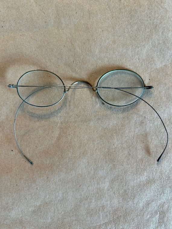 Antique American Eyeglasses- Wire Rim Eye Glasses- Vi… - Gem