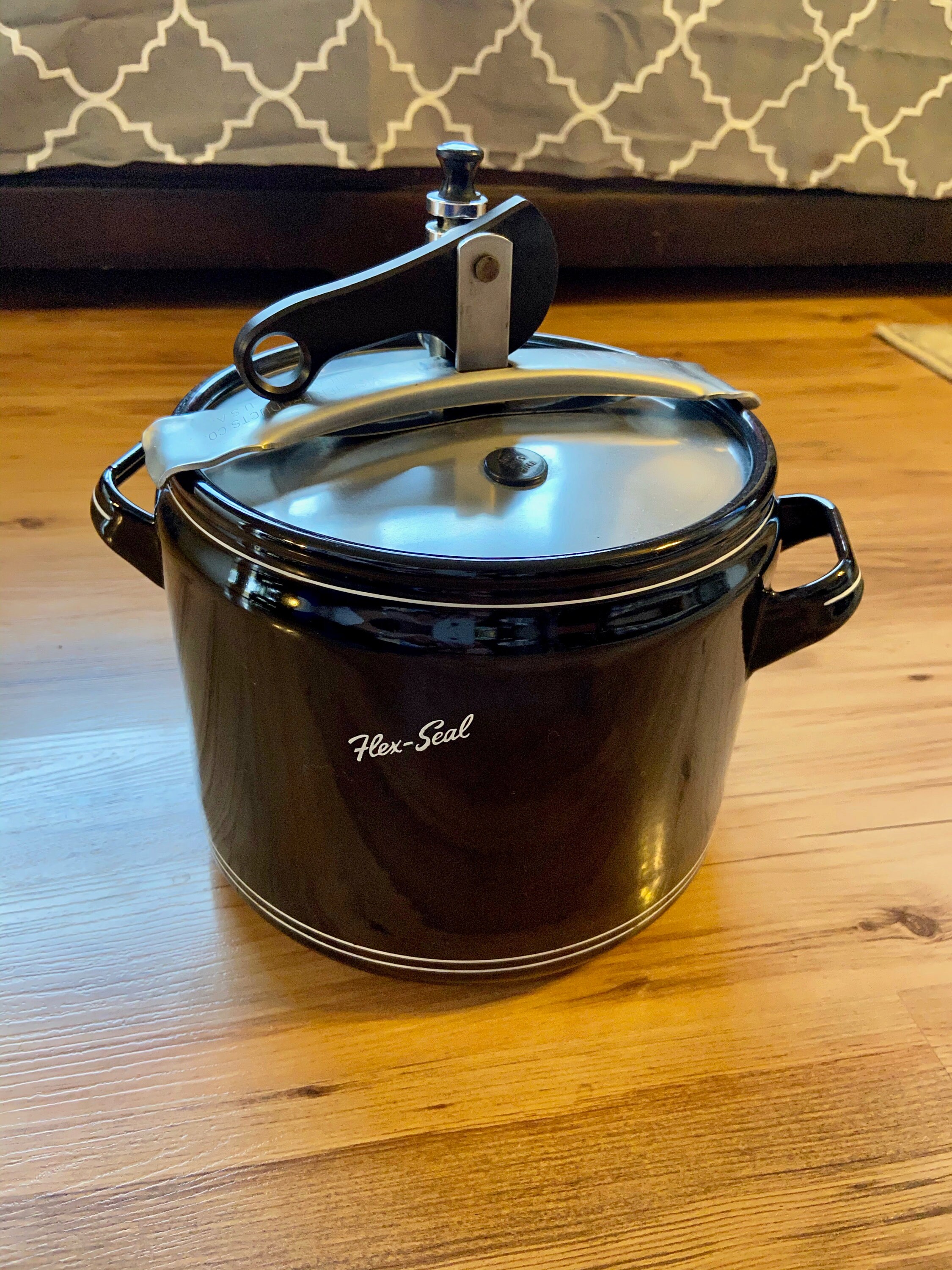 Midcentury FLEX SEAL Pressure Cooker Black Enamel With | Etsy