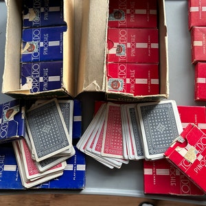2 Vintage Full Boxes of 12 Each Torpedo Pinochle Playing Cards ...