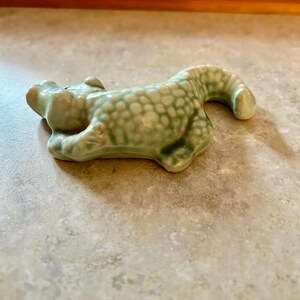 Vintage Ceramic Alligator- Alligator Plant Decor- Alligator Souvenir ...