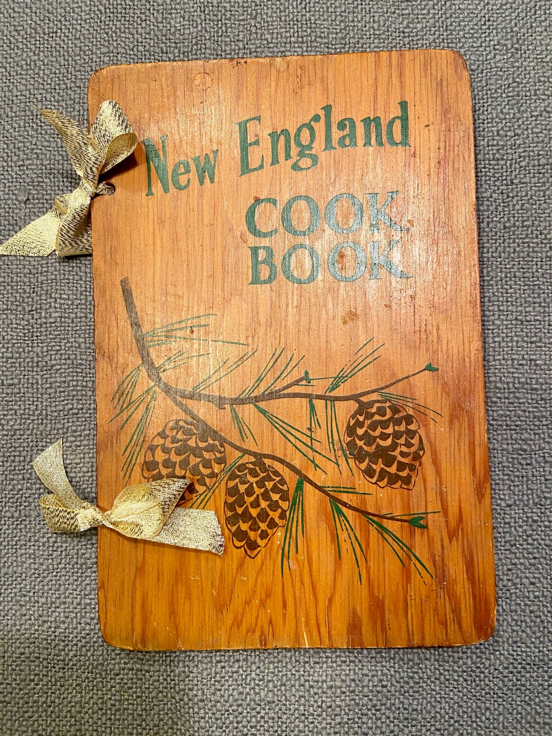 Vintage 1936 Cookbook With Wooden Cover New England Cookbook - Etsy