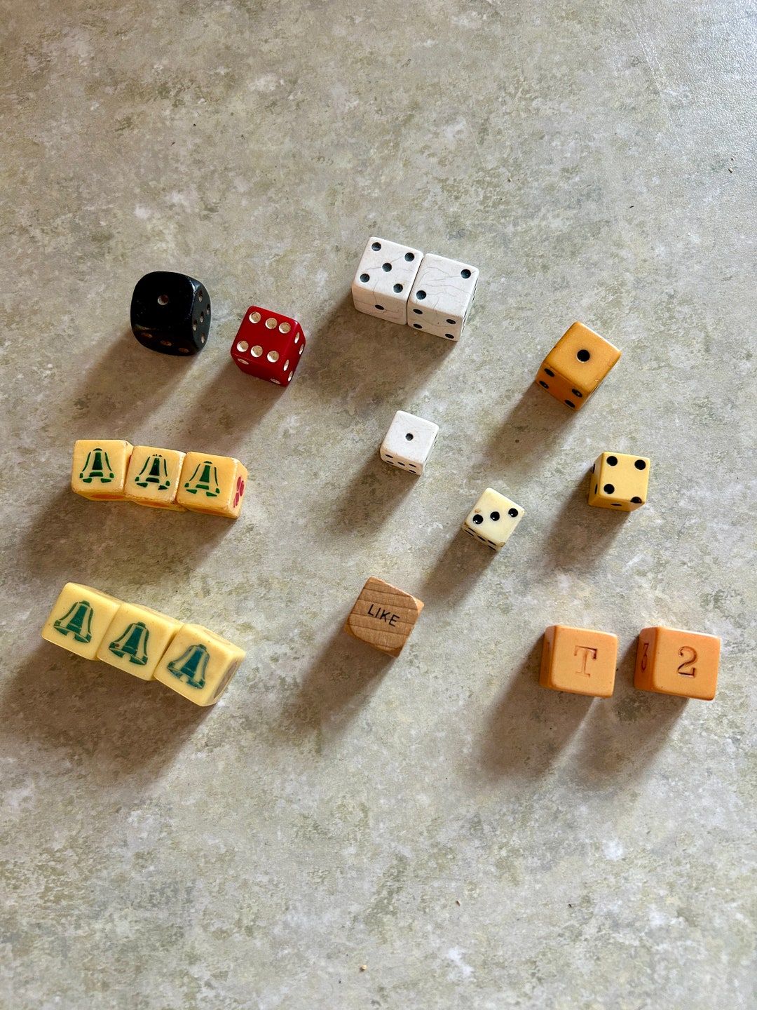 Lot of 17 Vintage Dice (sets, Pairs & Singles) - Vintage Toys - Vintage ...