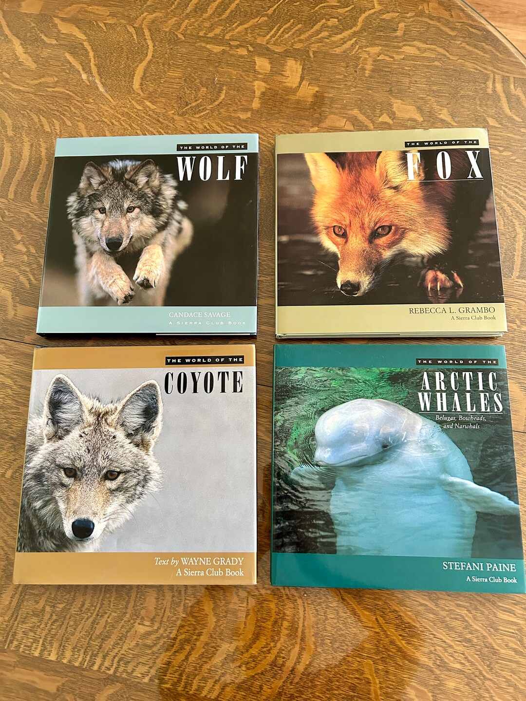 Set of 4 Sierra Club Books - World of Coyote, Wolf, Arctic Whales, and ...