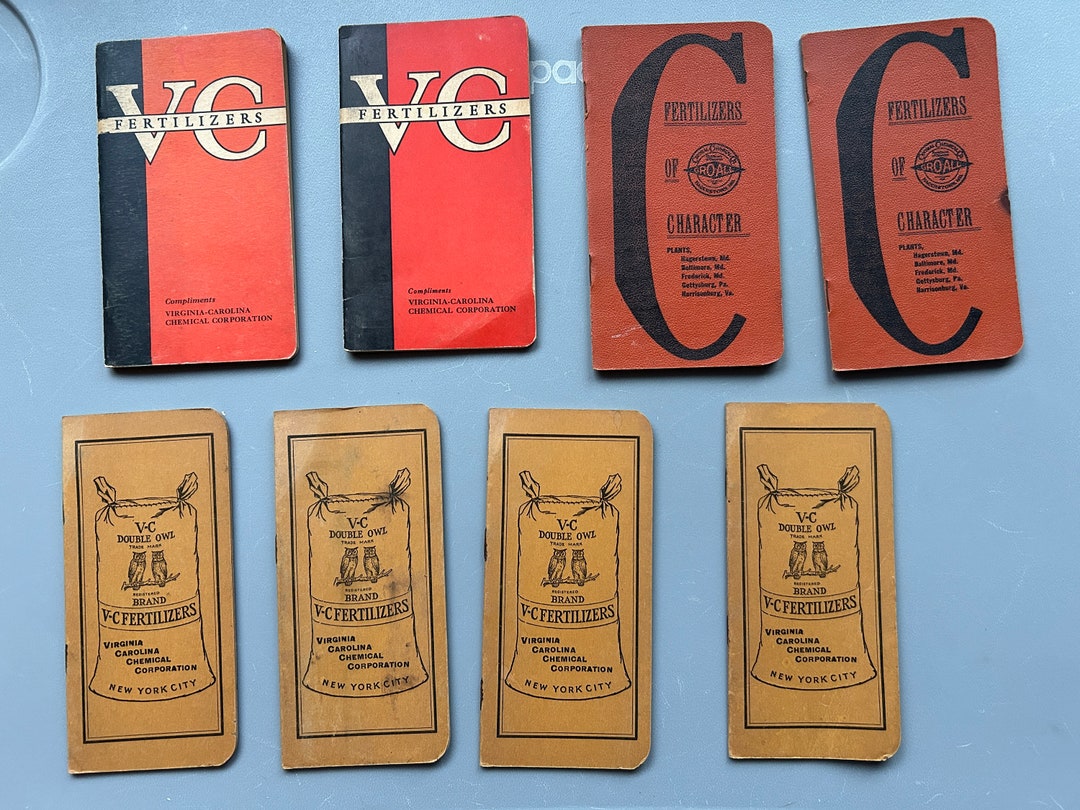 Vintage Fertilizer Advertising Notebooks – 1920s-30s Farm Ephemera - Etsy