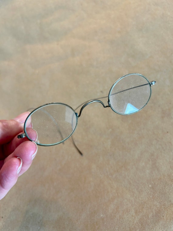 Antique American Eyeglasses- Wire Rim Eye Glasses- Vi… - Gem