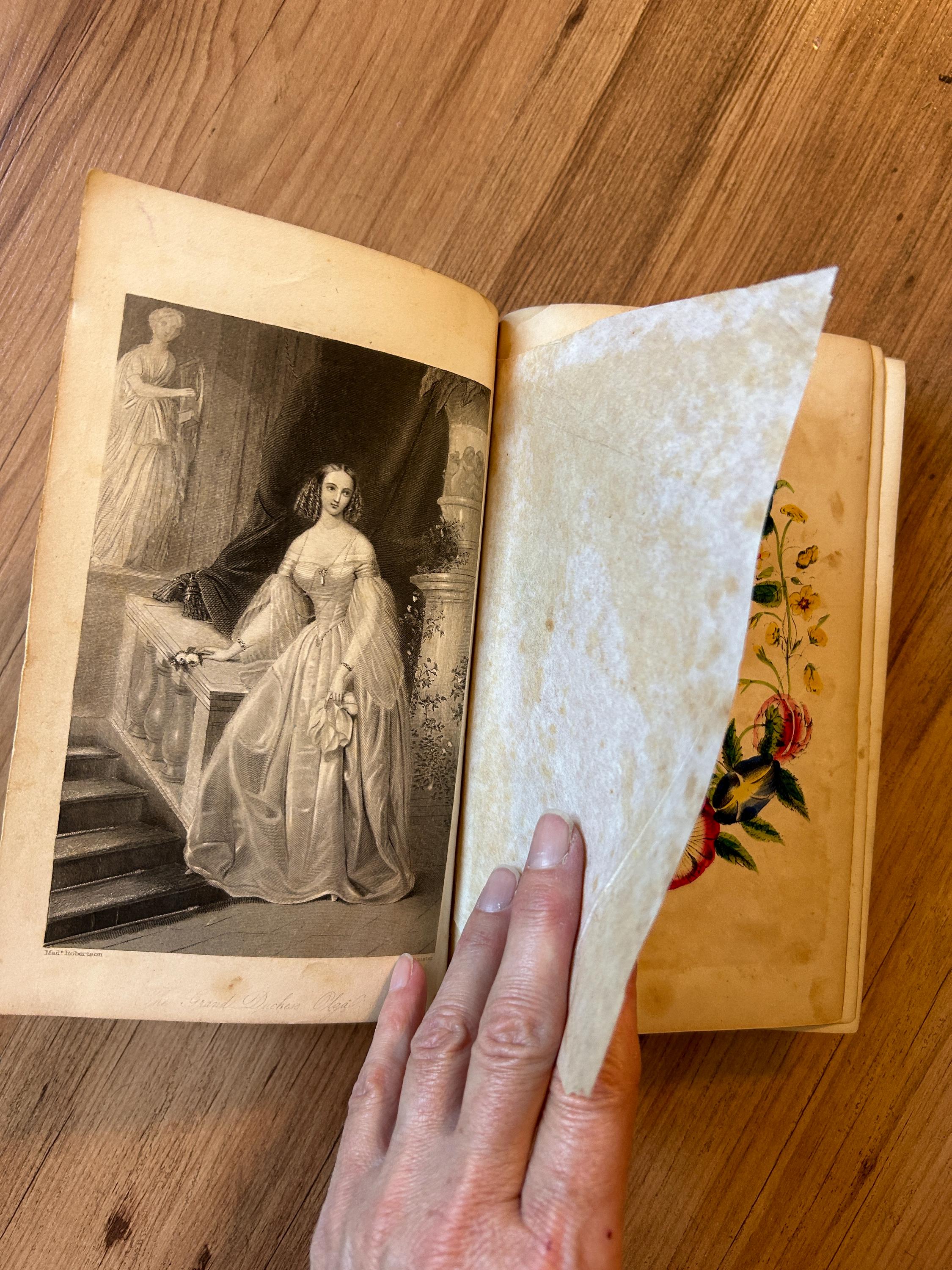 Antique 1852 Ladies Wreath Book - Edited by Helen Irving - J.M ...