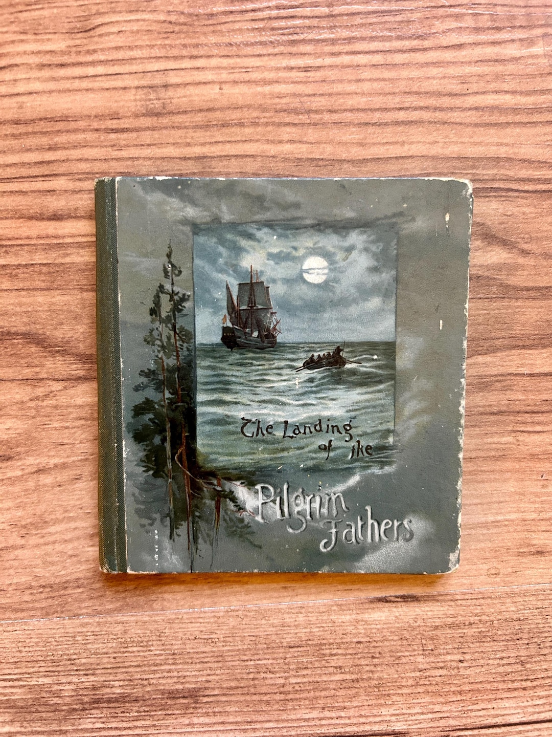 1800s the Landing of the Pilgrim Fathers - Thanksgiving Decor - Vintage ...