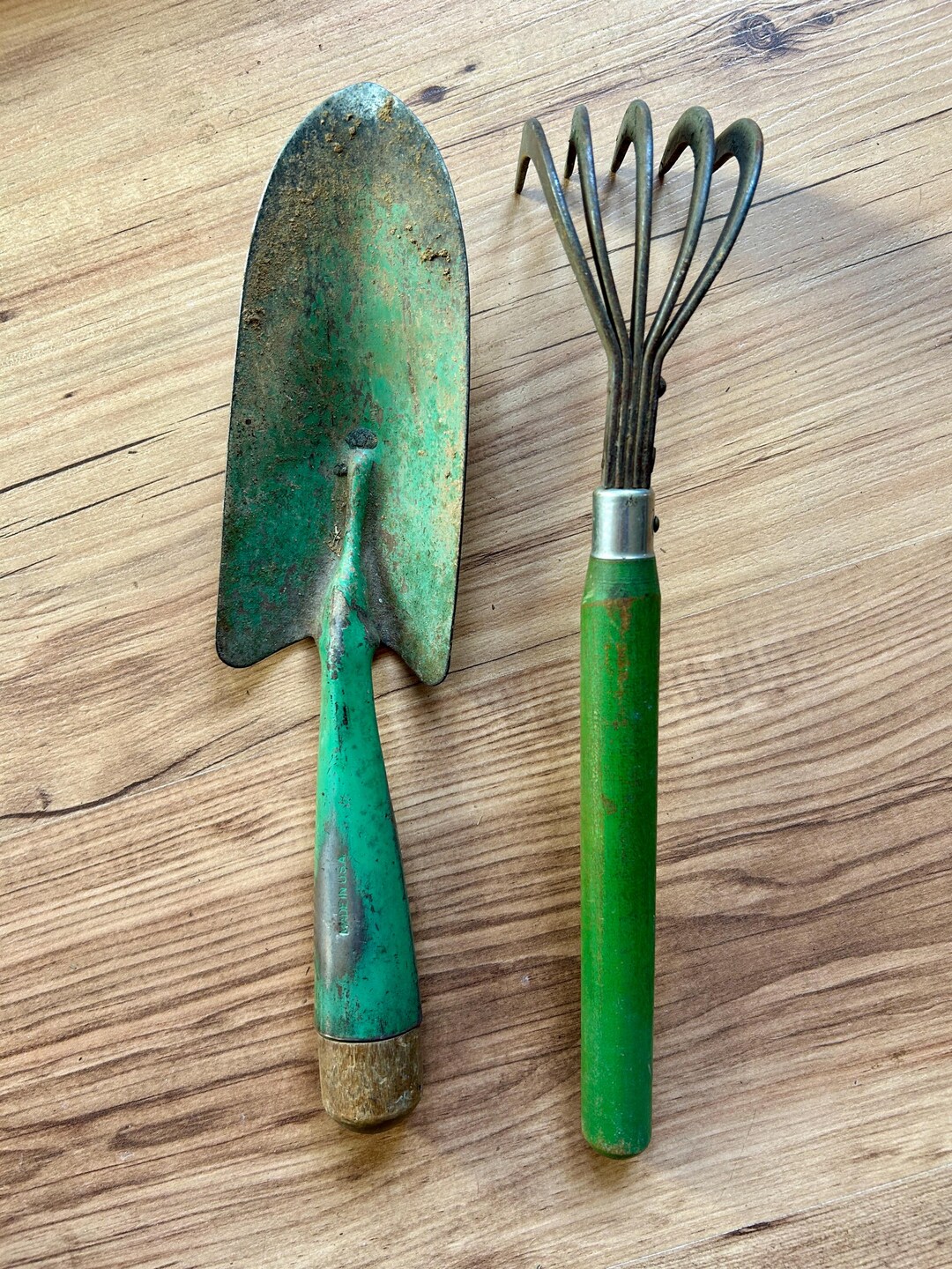 2 Vintage Garden Tools - Garden Hand Tools - Antique Garden Trowel and ...