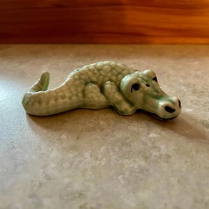Vintage Ceramic Alligator- Alligator Plant Decor- Alligator Souvenir ...