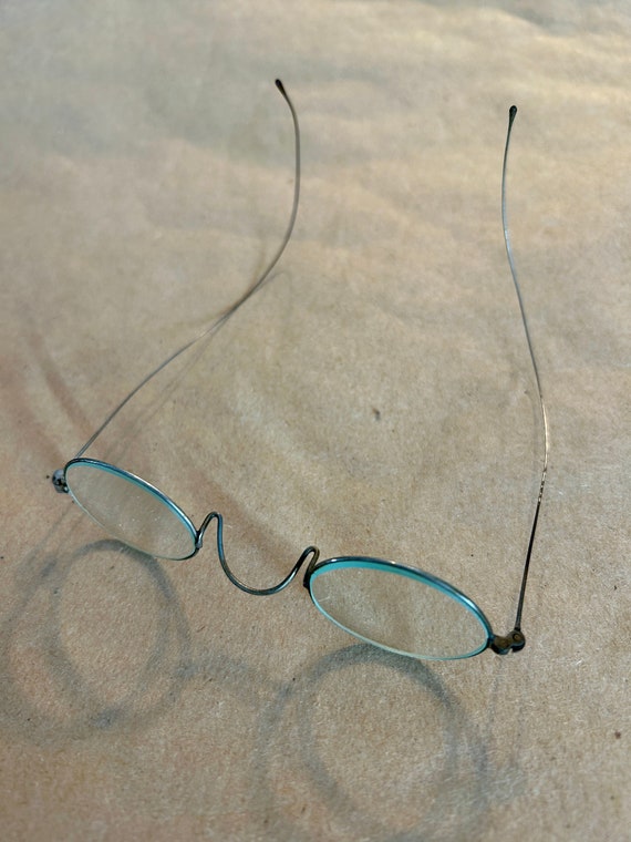 Antique American Eyeglasses- Wire Rim Eye Glasses- Vi… - Gem
