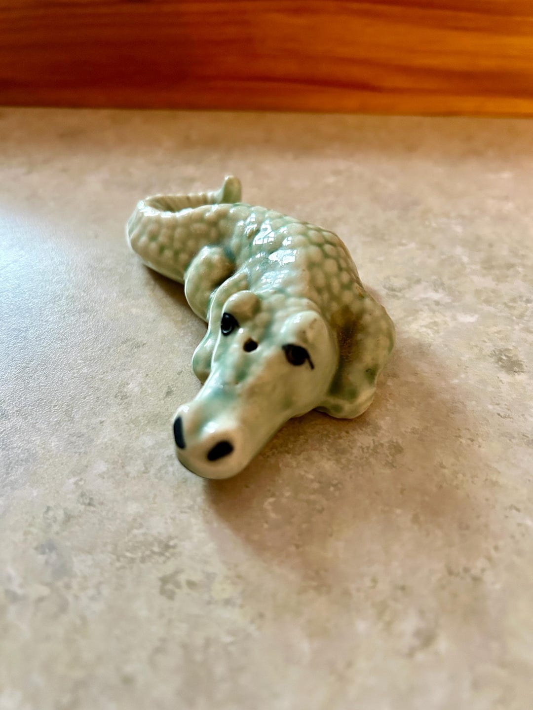 Vintage Ceramic Alligator- Alligator Plant Decor- Alligator Souvenir ...