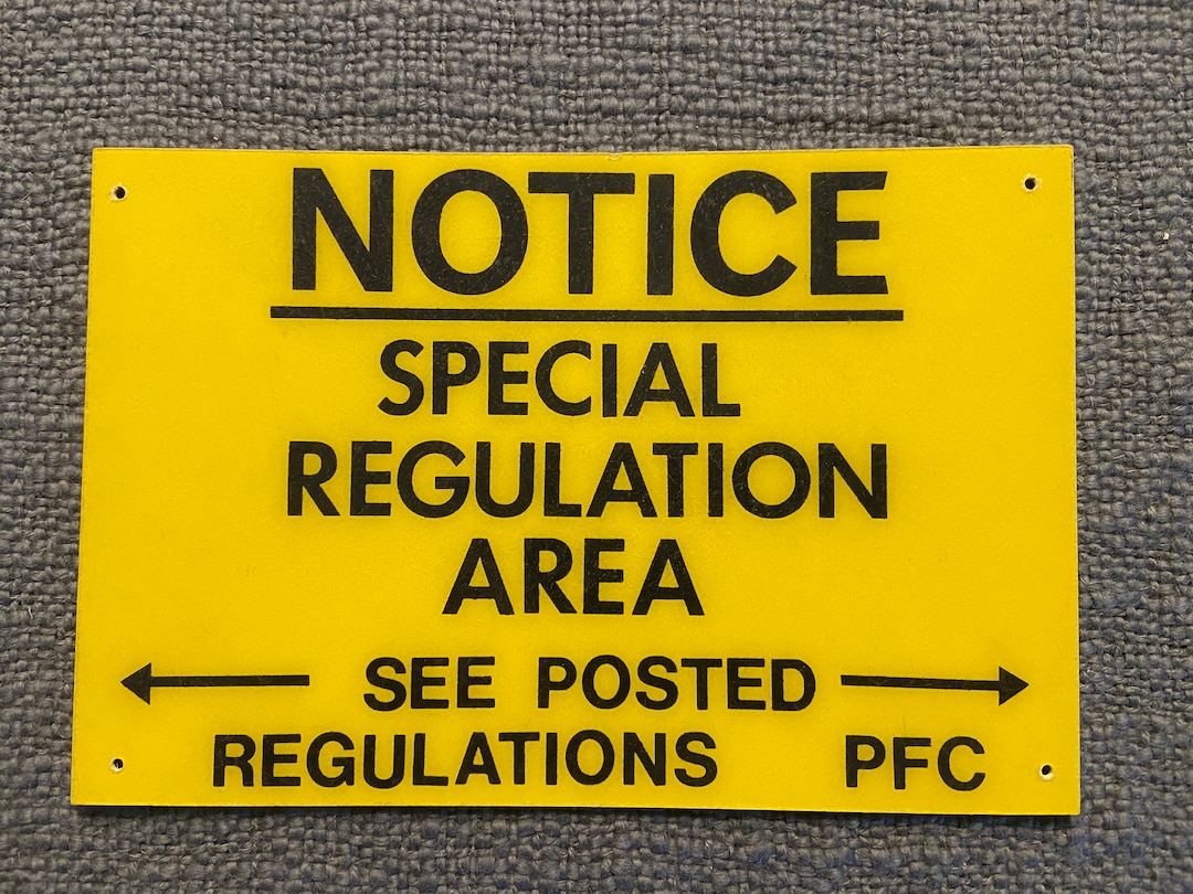 Pennsylvania Fish Commission Special Regulation Area Sign - Sporting ...