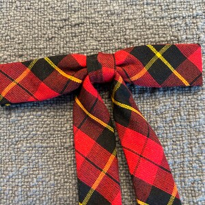 Vintage Red Plaid Bowtie Kentucky Colonel Bow Tie Vintage Plaid Midcentury Bowtie Saunders NYC ...