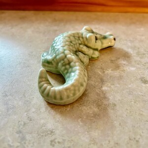 Vintage Ceramic Alligator- Alligator Plant Decor- Alligator Souvenir ...