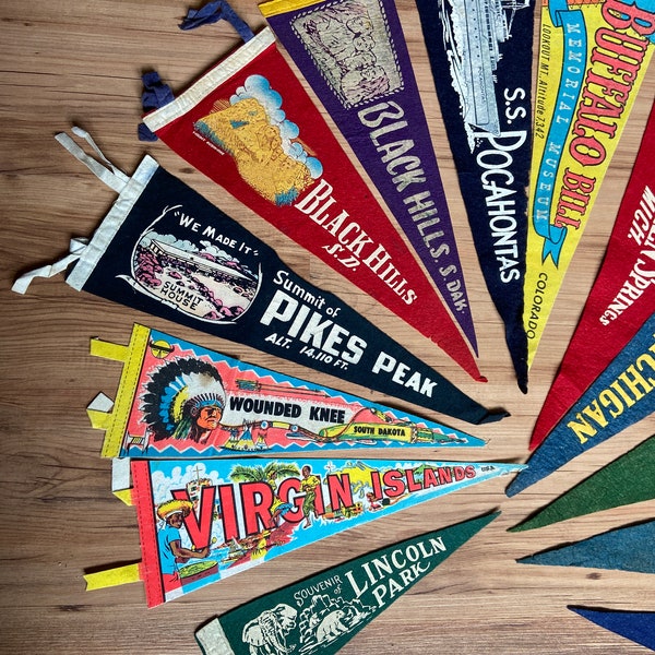 Michigan Felt Pennants - Etsy