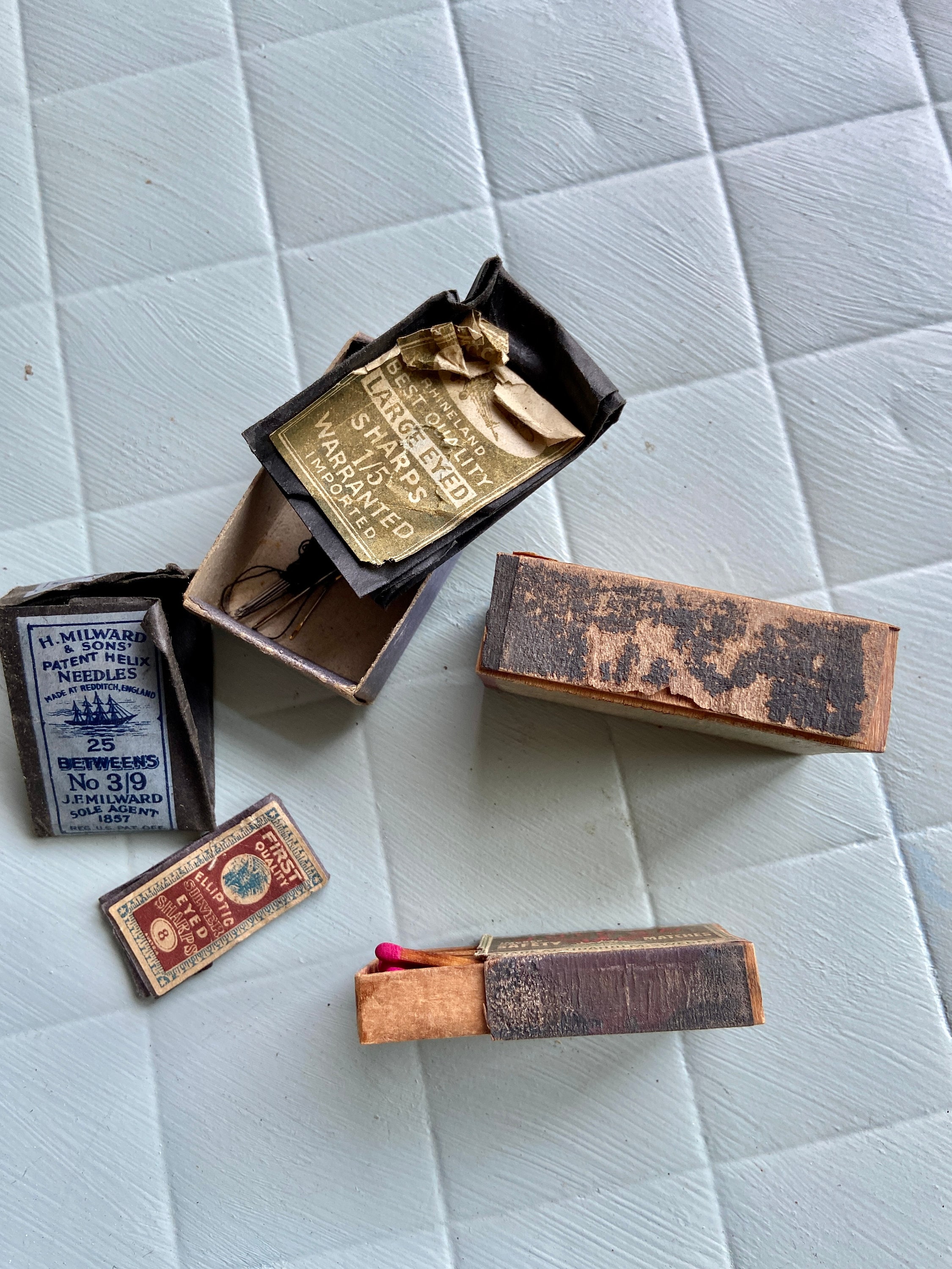 Pair of Vintage 1950's Match Boxes Vulcan Matchbox & - Etsy