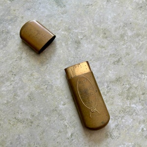 Rare Antique Brass Nips of Kerkoff's Djer Kiss Paris Container ...
