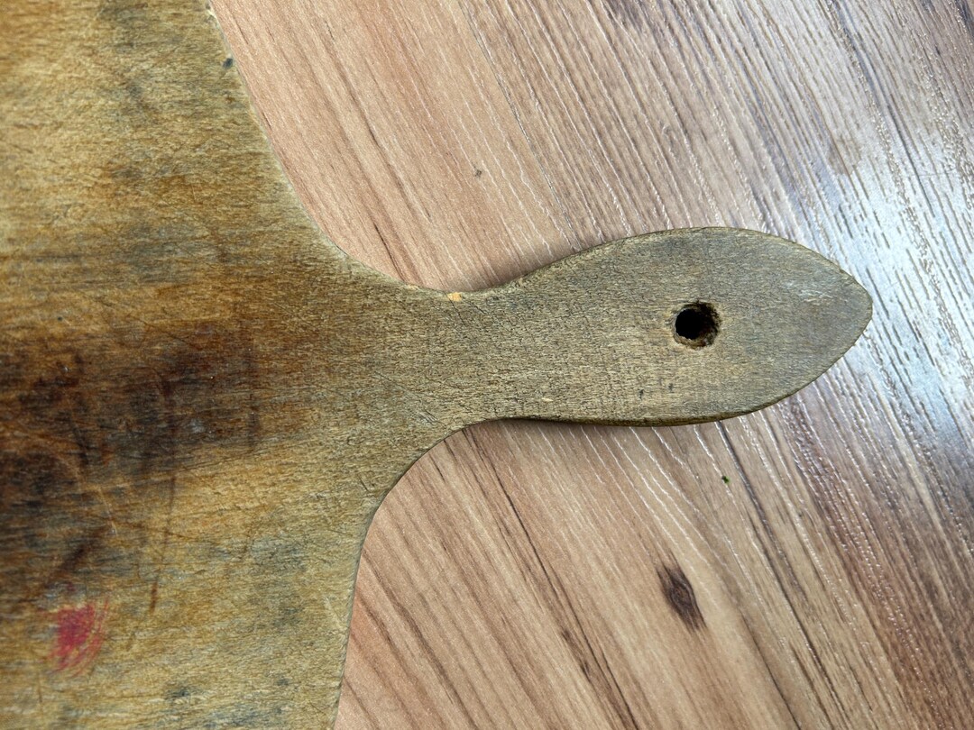 Vintage Bread Board Vintage Cutting Board With Handle Kitchen Cutting ...