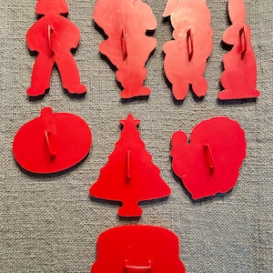 Red Tupperware Plastic Set of 8 Cookie Cutters - Holidays Through the ...